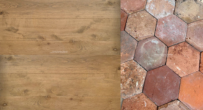 French Reclaimed Hexagon Terra Cotta Tile for Farmhouse Interiors ...
