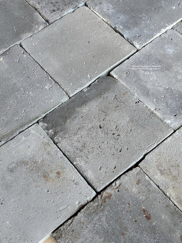 Dutch Grey Antique Reclaimed Terra Cotta Tiles - Historic Decorative ...