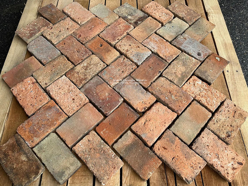 Salvaged Antique French Terra Cotta Brick Makes a Backsplash Statement ...