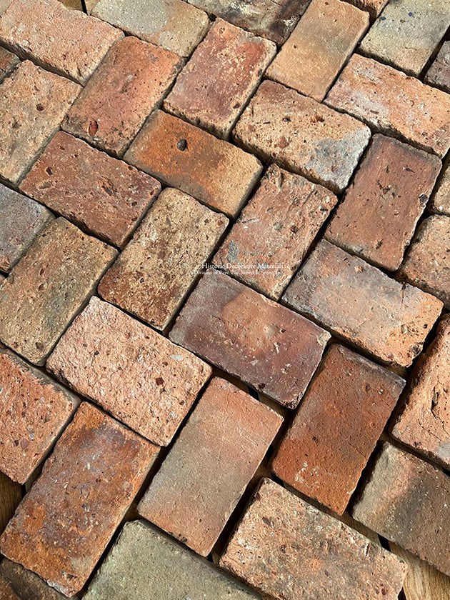 Salvaged Antique French Terra Cotta Brick Makes a Backsplash Statement ...