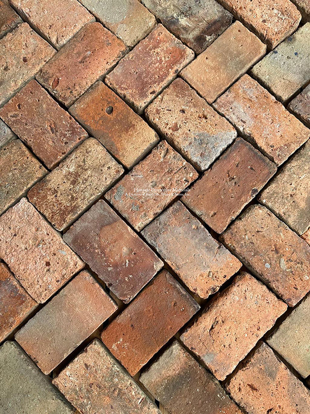 Salvaged Antique French Terra Cotta Brick Makes a Backsplash Statement ...