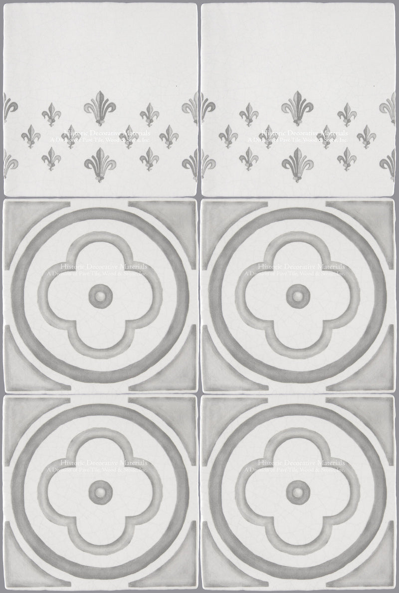 French Decorative Wall Tiles for Kitchen Backsplash and Fireplace ...