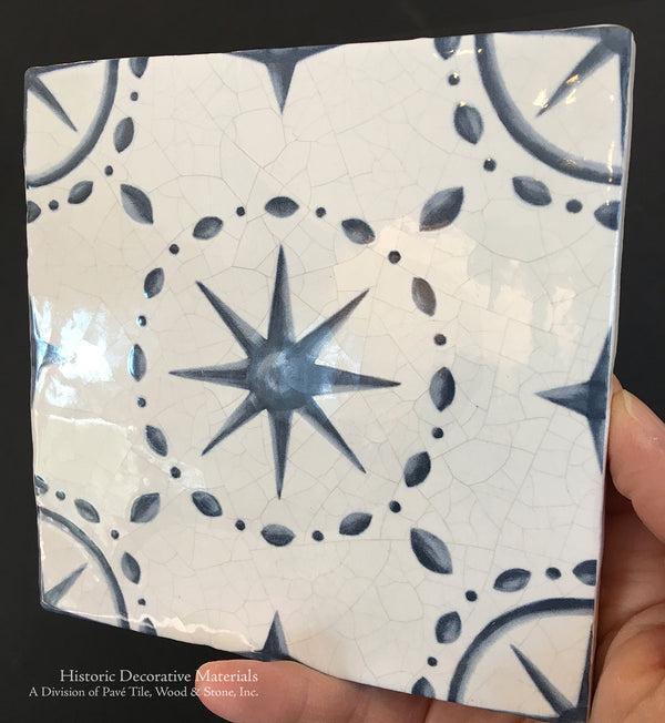 Italian Decorative Blue and White Wall Tiles for Kitchen Backsplash ...